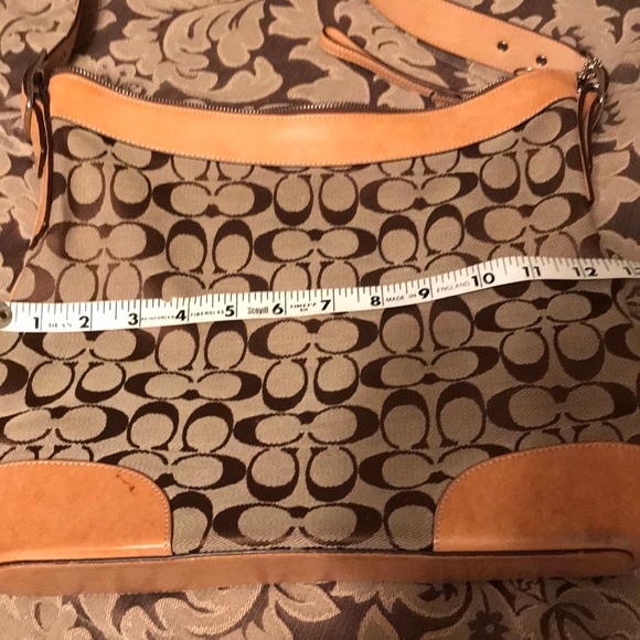 Coach | Bags | Coach Signature Chelsea Khaki Dark Brown Bag | Poshmark